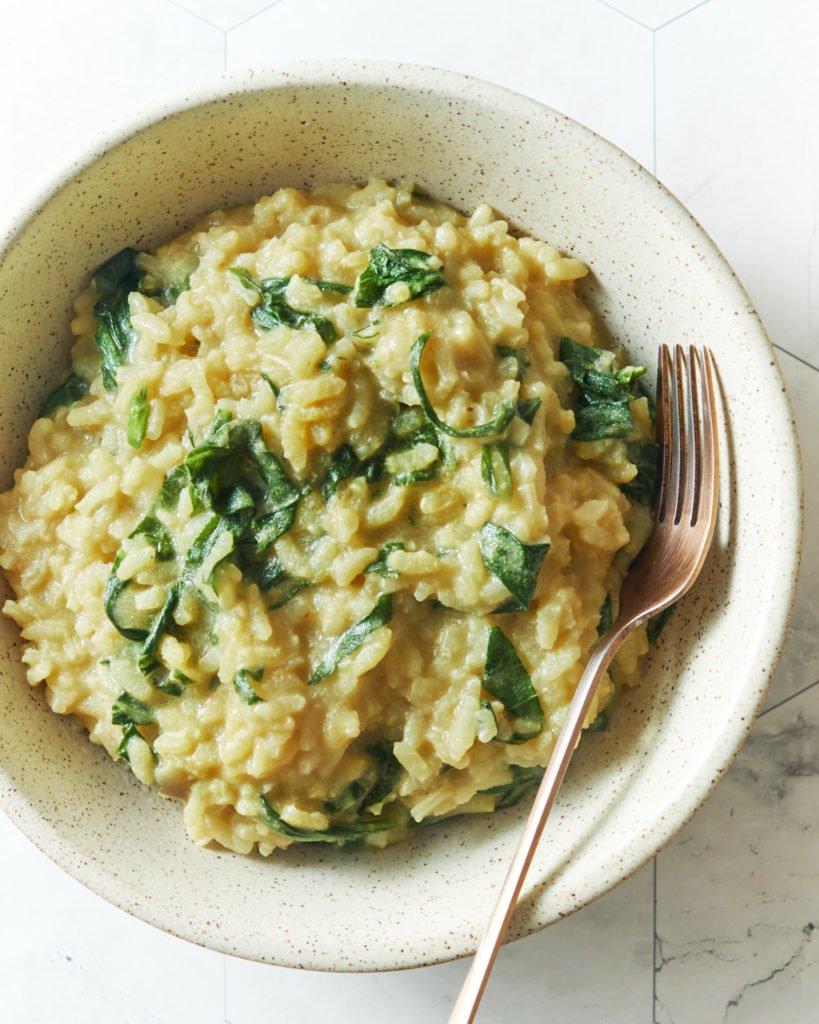 Lemon Spinach Risotto | SUPER CHEESY Lunch In 40 Min.