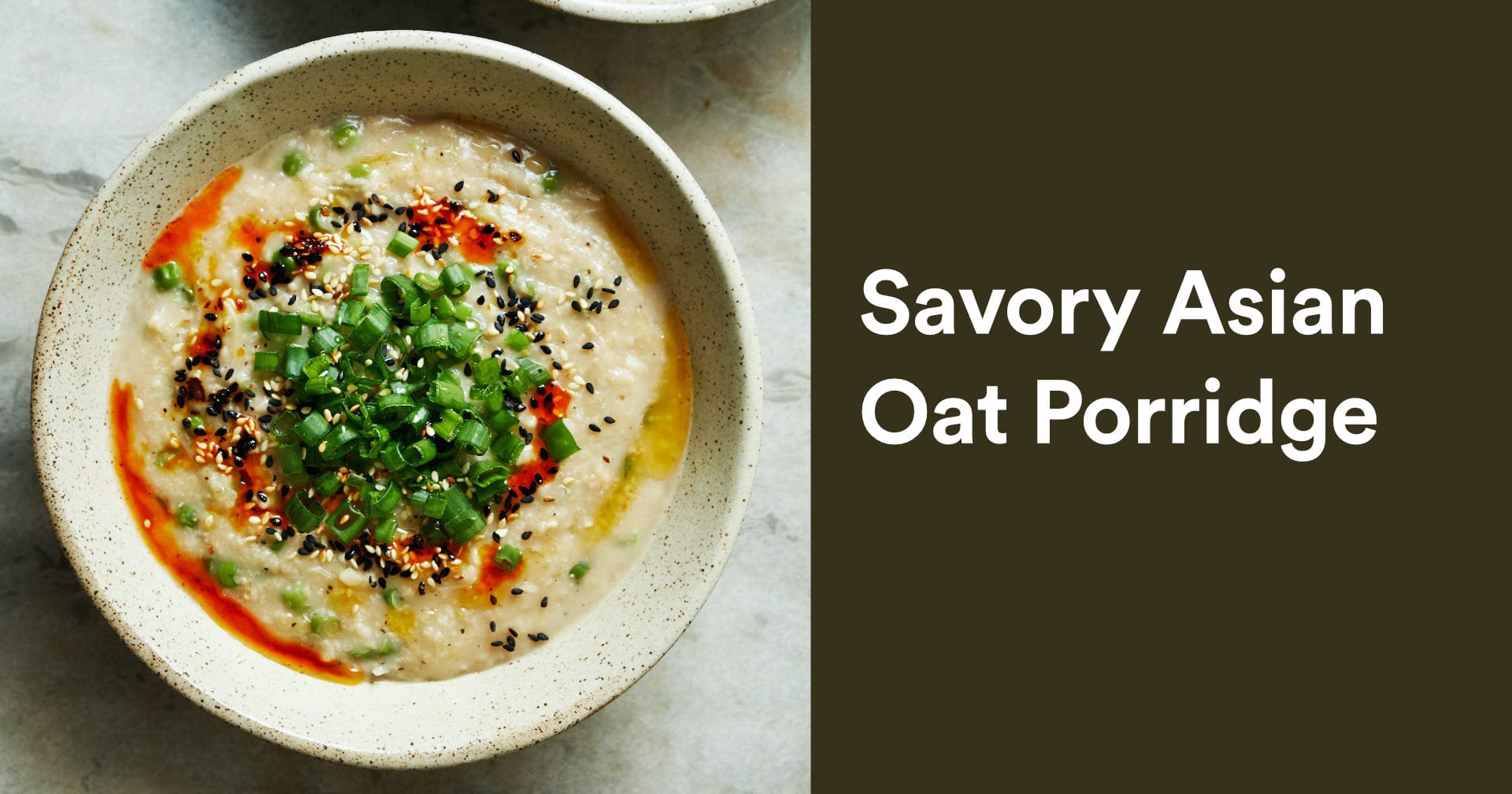 Savory Asian Oat Porridge | One-Pot Vegan Recipe For Two!