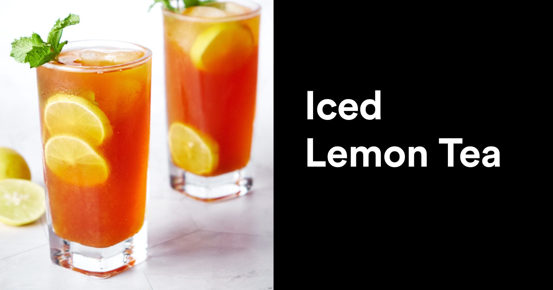 Iced Lemon Tea | Absolutely Refreshing 5-Ingredient Beverage