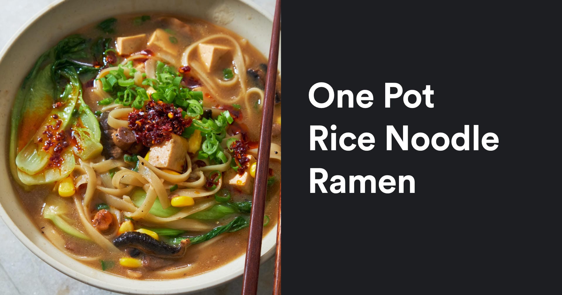 One-Pot Rice Noodle Ramen: Hearty, Umami Dinner In 15 Min!